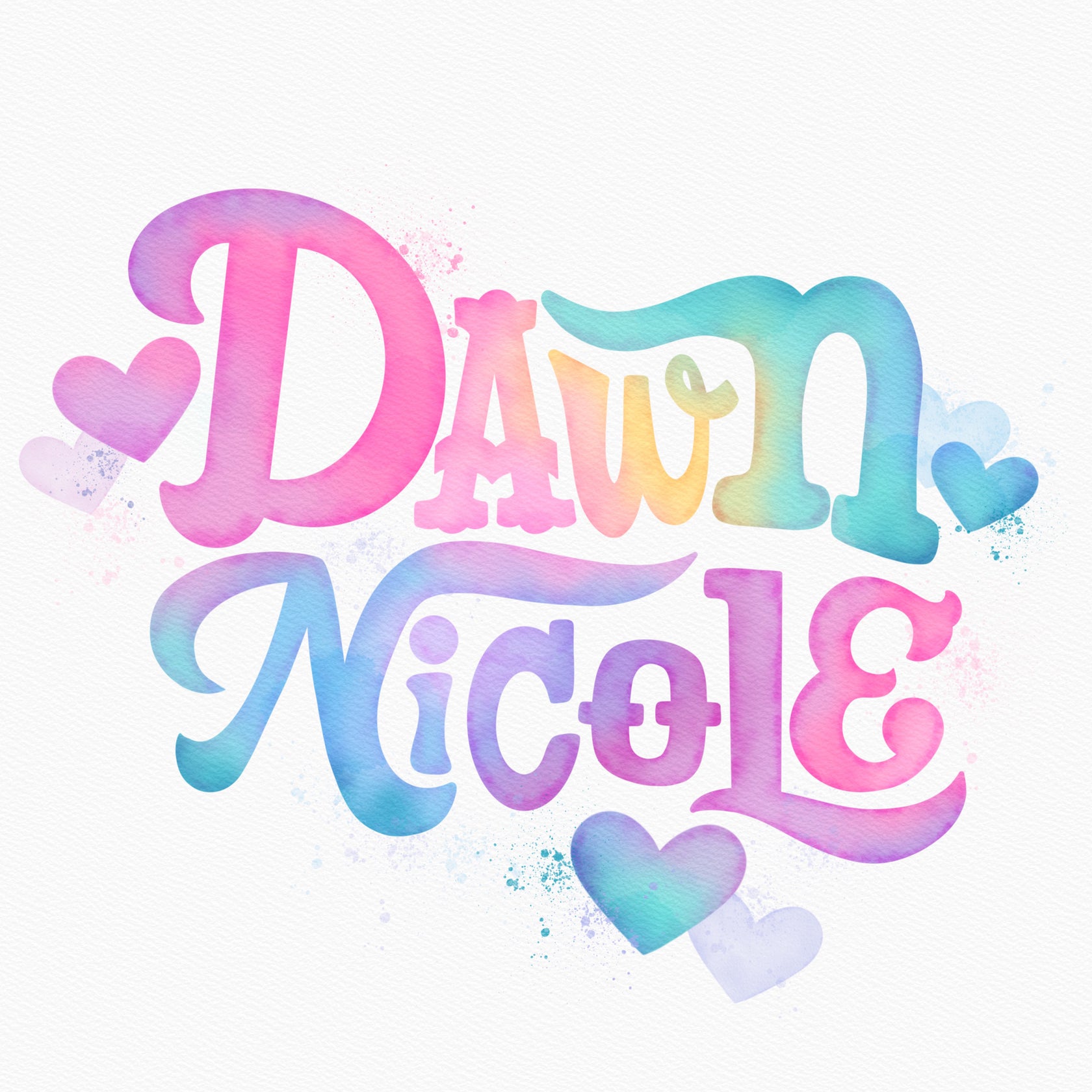 The Watercolor Lettering Kit for Procreate – Dawn Nicole Lettering Shop